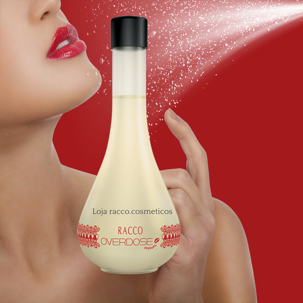 Água Perfumada Corporal Overdose Sensual Mulher Sensualidade Racco com Spray Perfume, 210ml ...