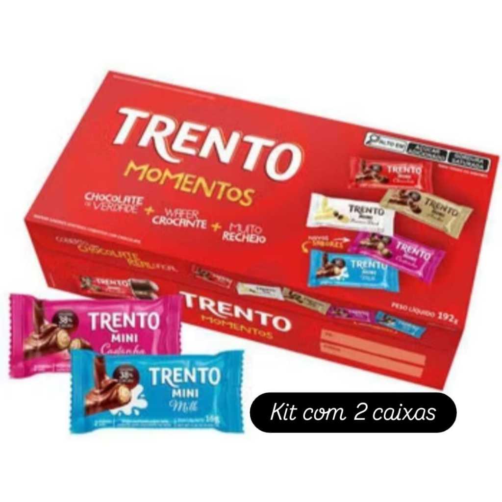 Kit com 2 caixas Chocolate Trento Momentos | Shopee Brasil Kit com 2 caixas Chocolate Trento Momentos | Shopee Brasil