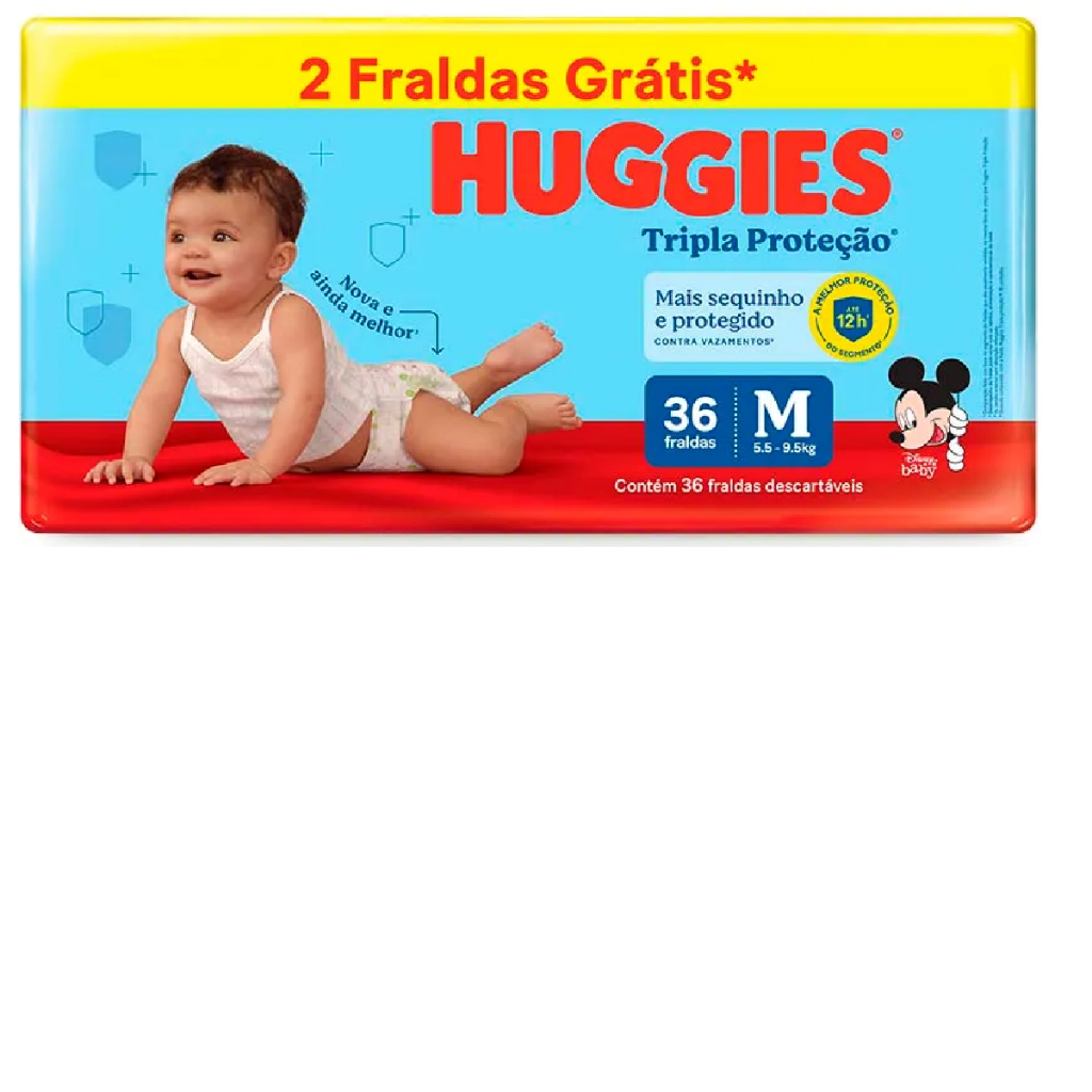 FRALDA PAMPERS SUPERSEC OU HUGGIES TAMANHO E QUANTIDADE A ESCOLHER NO ...