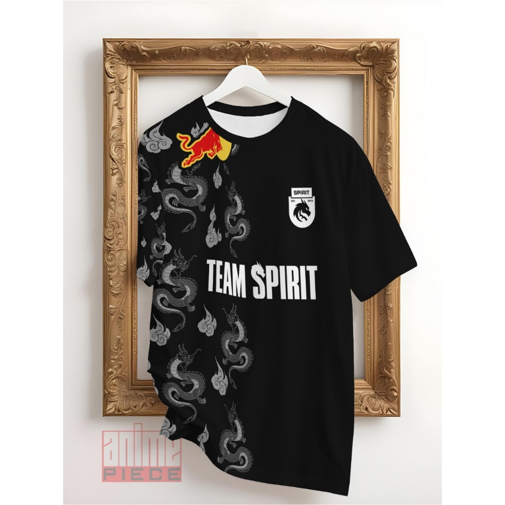 CAMISETA TEAM SPIRIT CS2 PRO UNIFORME BLACK FULL REF1543 | Shopee Brasil