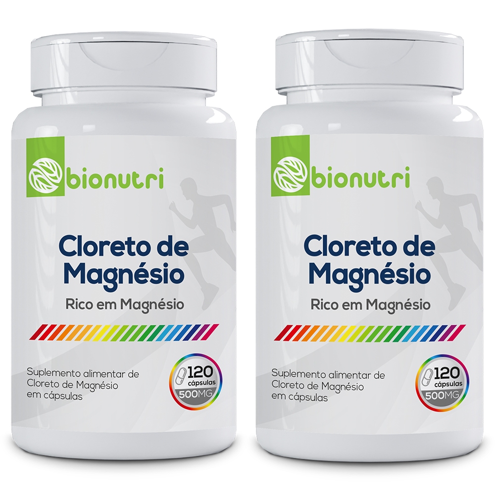 Kit 2x Suplemento Cloreto de Magnesio 120 Capsulas - Bionutri | Shopee Brasil