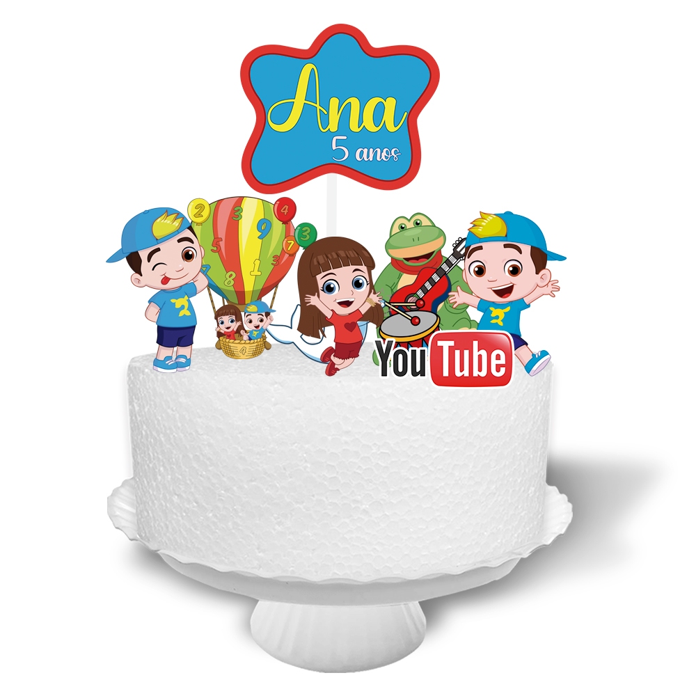 Topo Topper para Bolo Luccas Neto | Shopee Brasil