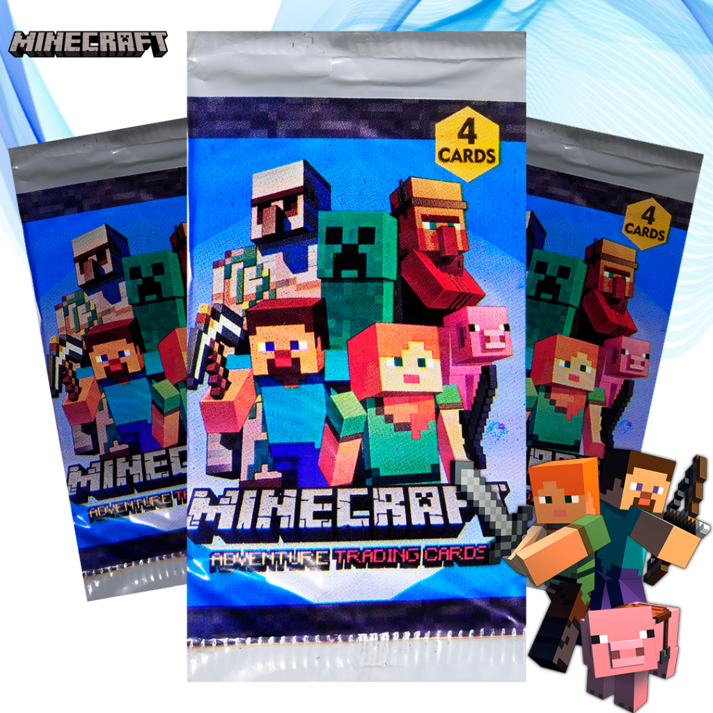 CARTINHAS/CARDS - 300 Envelopes Minecraft | Shopee Brasil