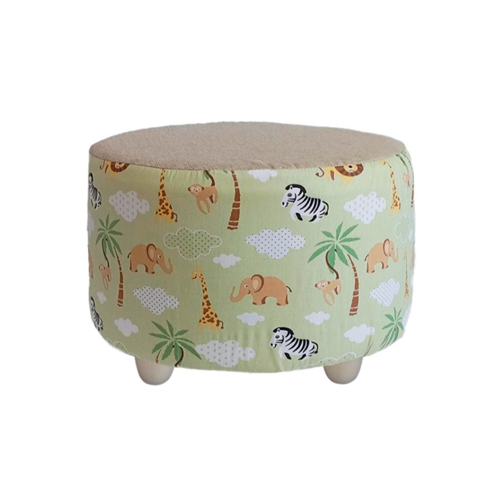 Puff Banquinho Decorativo Infantil Redondo Quarto Criança Bebê Luxo ...