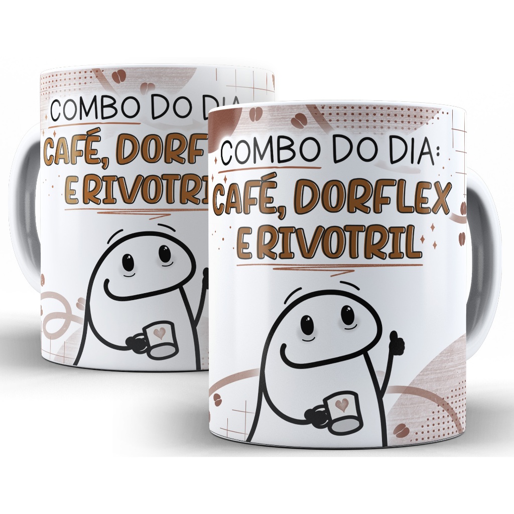 Caneca Café Dorflex e Rivotril Bento Flork Meme Café - Oferta! | Shopee ...