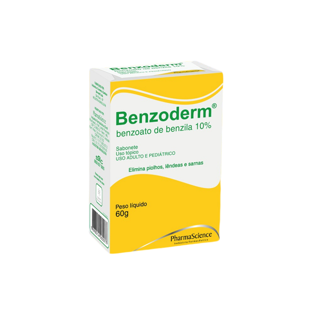 Benzoderm Benzoato de Benzila Sabonete em Barra 60g | Shopee Brasil