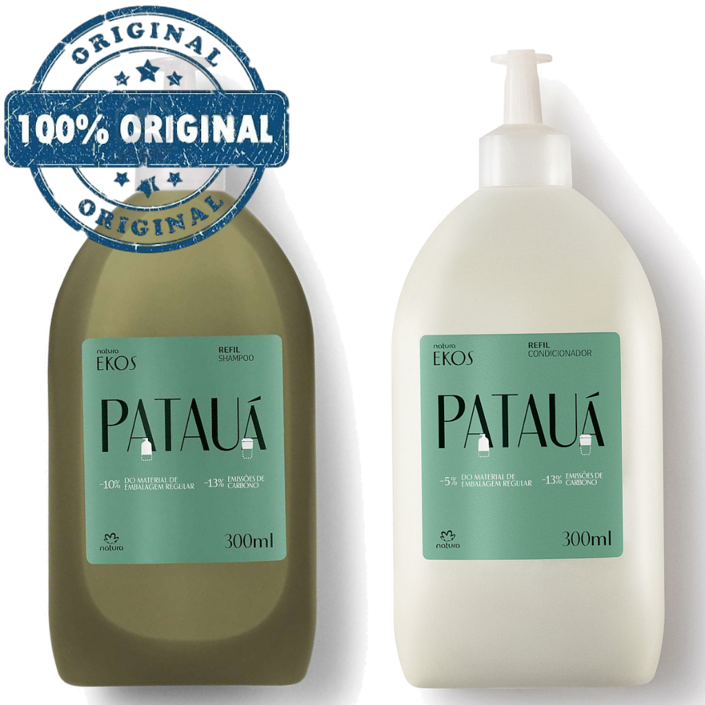 Natura Ekos Refil e Shampoo e Condicionador Pataua | Shopee Brasil