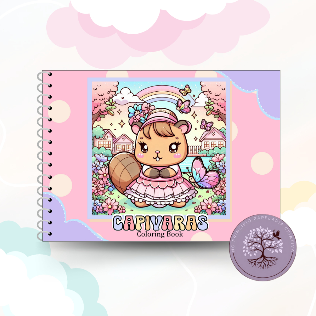 Livro de Colorir - Capivara A4 120g | Shopee Brasil