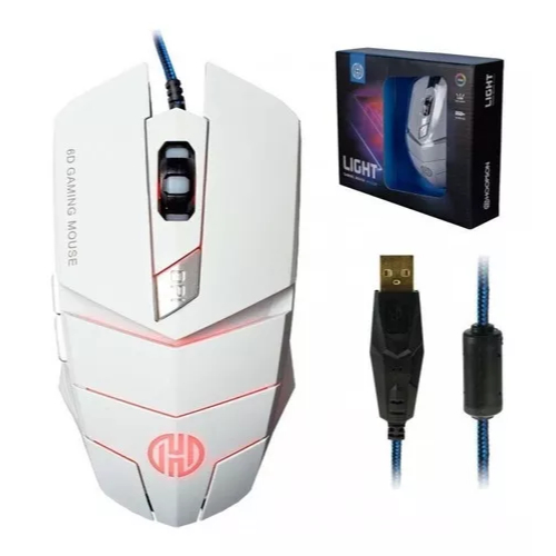 MOUSE GAMER HOOPSON MS-030 BRANCO | Shopee Brasil