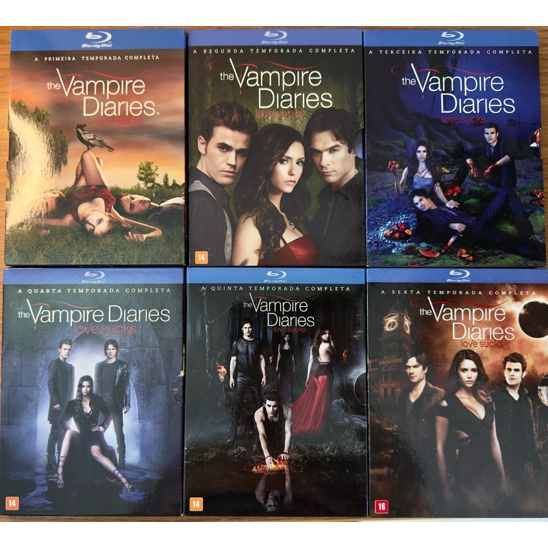 Blu-ray - The Vampire Diaries (Temporadas 1 a 6) | Shopee Brasil