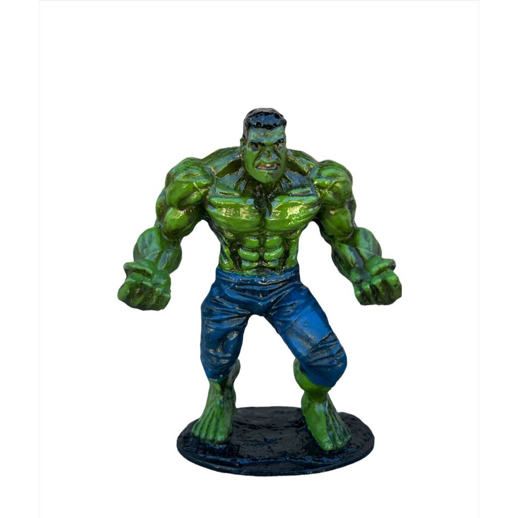 Boneco Hulk Resina 15cm Marvel Vingadores Estátua Action Figure ...