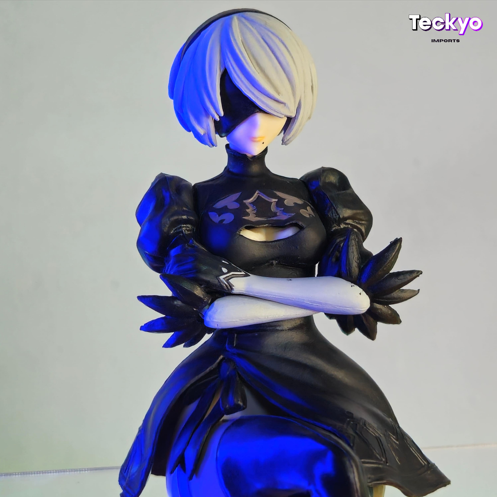 Action Figure Nier Automata de 15cm 2B Boneca de Anime para Setup Gamer ...