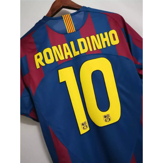 Camisa Retro do Ronaldinho Barça Exclusivo Modelo Reliquia Super ...