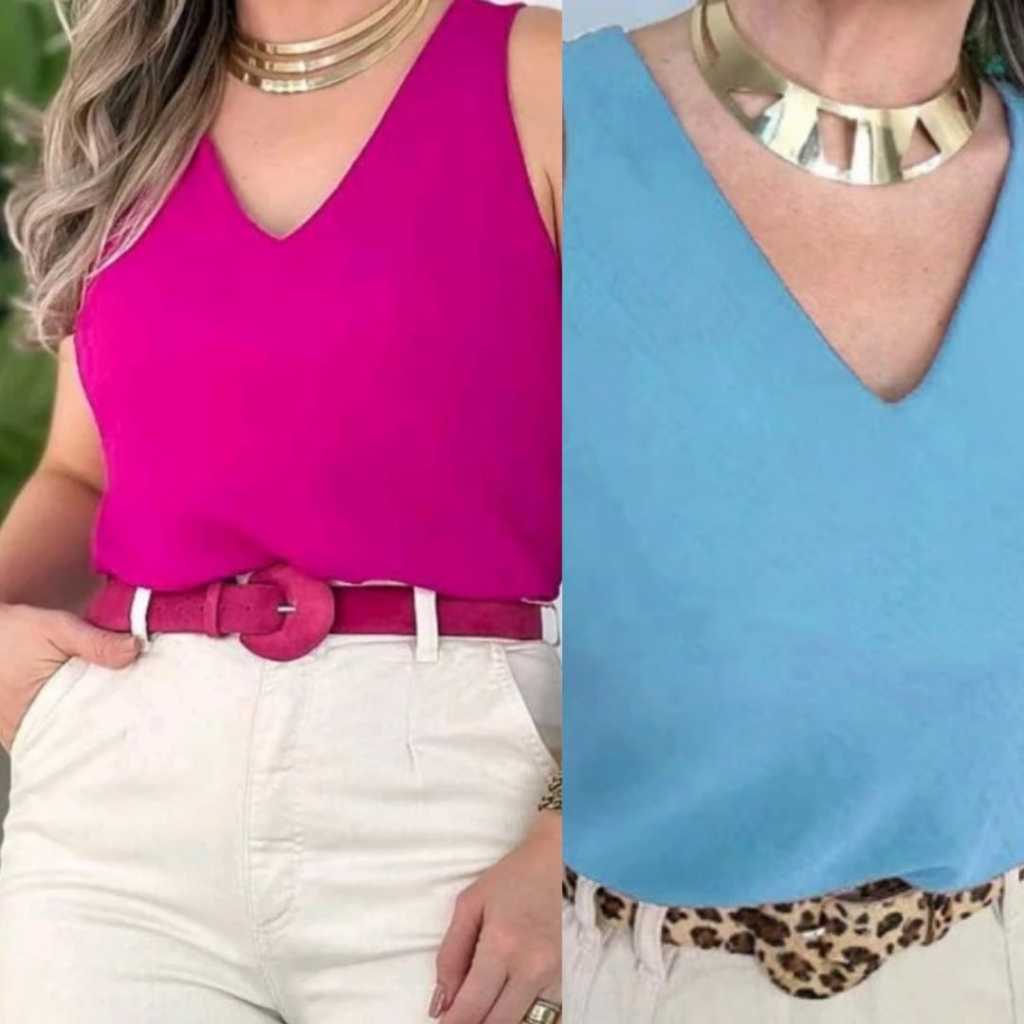 Kit blusa feminina estilosa alça larga elegante | Shopee Brasil