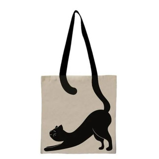 Bolsa Gato Preto Ecobag Sustentável Cor Cru | Shopee Brasil