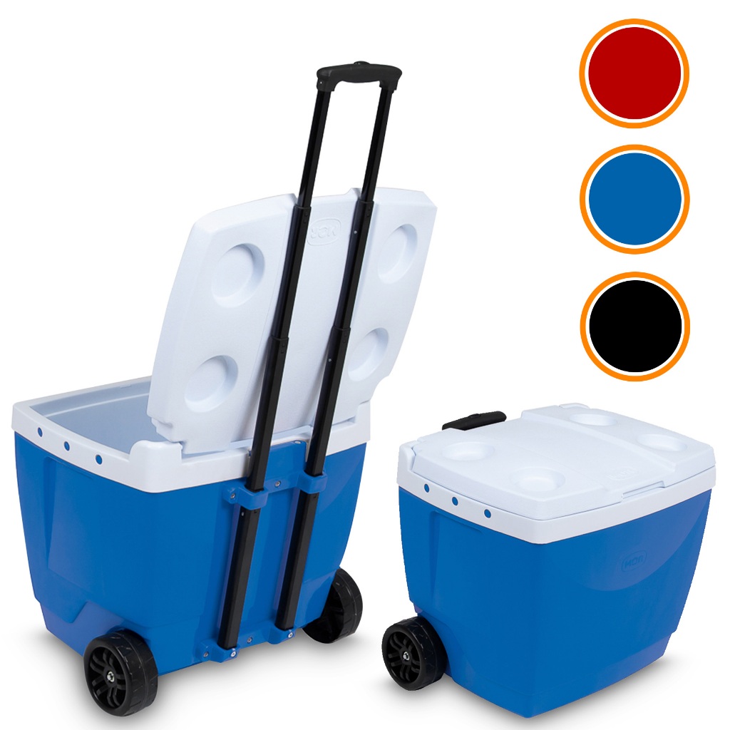 Caixa Térmica Cooler Praia Piscina Camping Com Rodinhas Super Reforçado ...