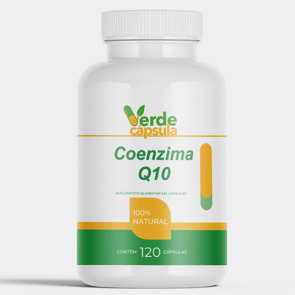 Coenzima Q10 Original 120 Doses - COQ10 Pura 100mg - Suplemento Verde ...