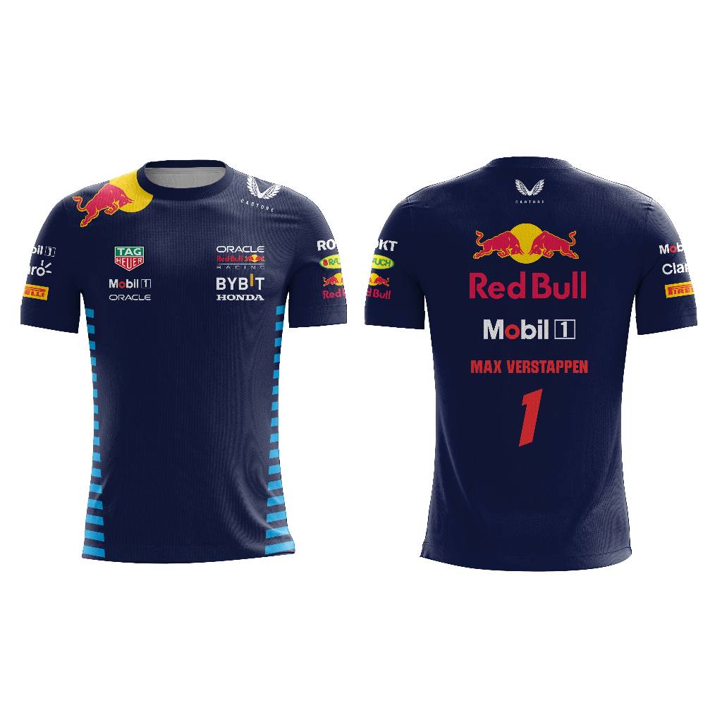 Camiseta RBR Racing Max Verstappen F1 Dry | Shopee Brasil