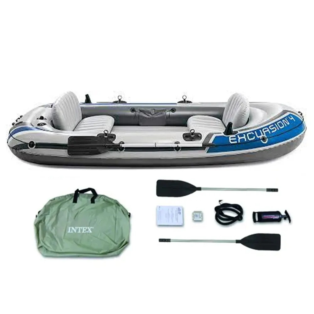 Excursion 4 Bote C/ Remos e Bomba Barco 500kg | Shopee Brasil