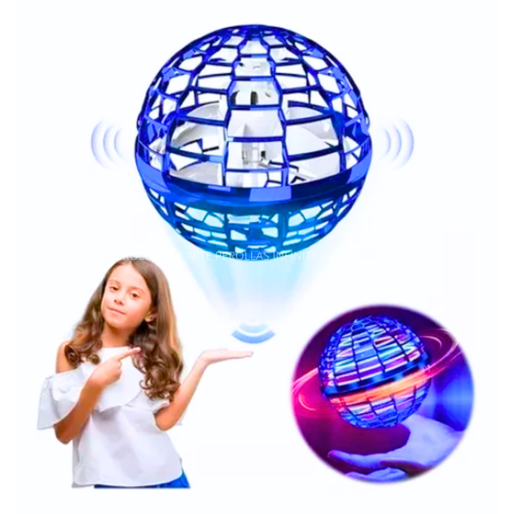 Brinquedo Drone Bola Voadora Spinner Ball Com Luz E Controle | Shopee ...