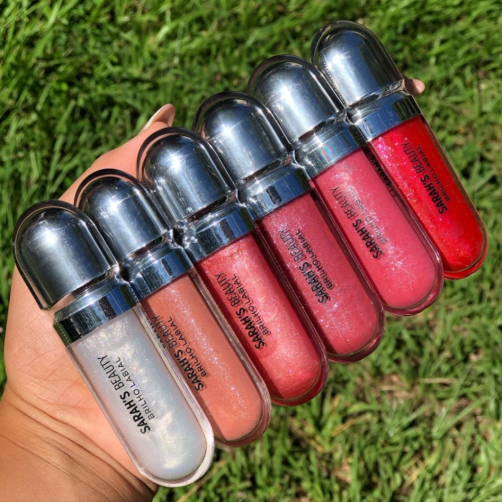 Kit 2 un Brilho Labial Gloss Sarah's Beauty Lip Gloss Kiko Glitter ...
