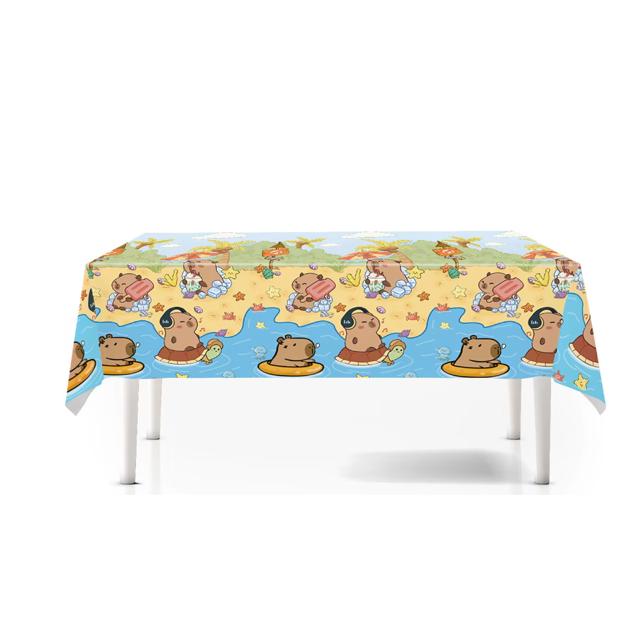 Toalha Para Mesa Festa De Aniversário Tema Capivara Fofa | Shopee Brasil