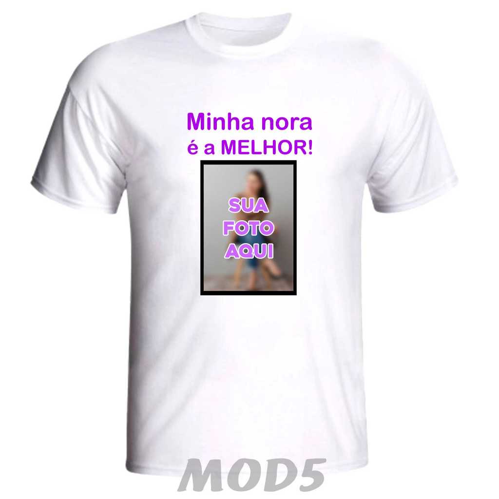 Camisa Personalizada com foto e frase EU AMO MEU GENRO NORA SOGRO SOGRA ...