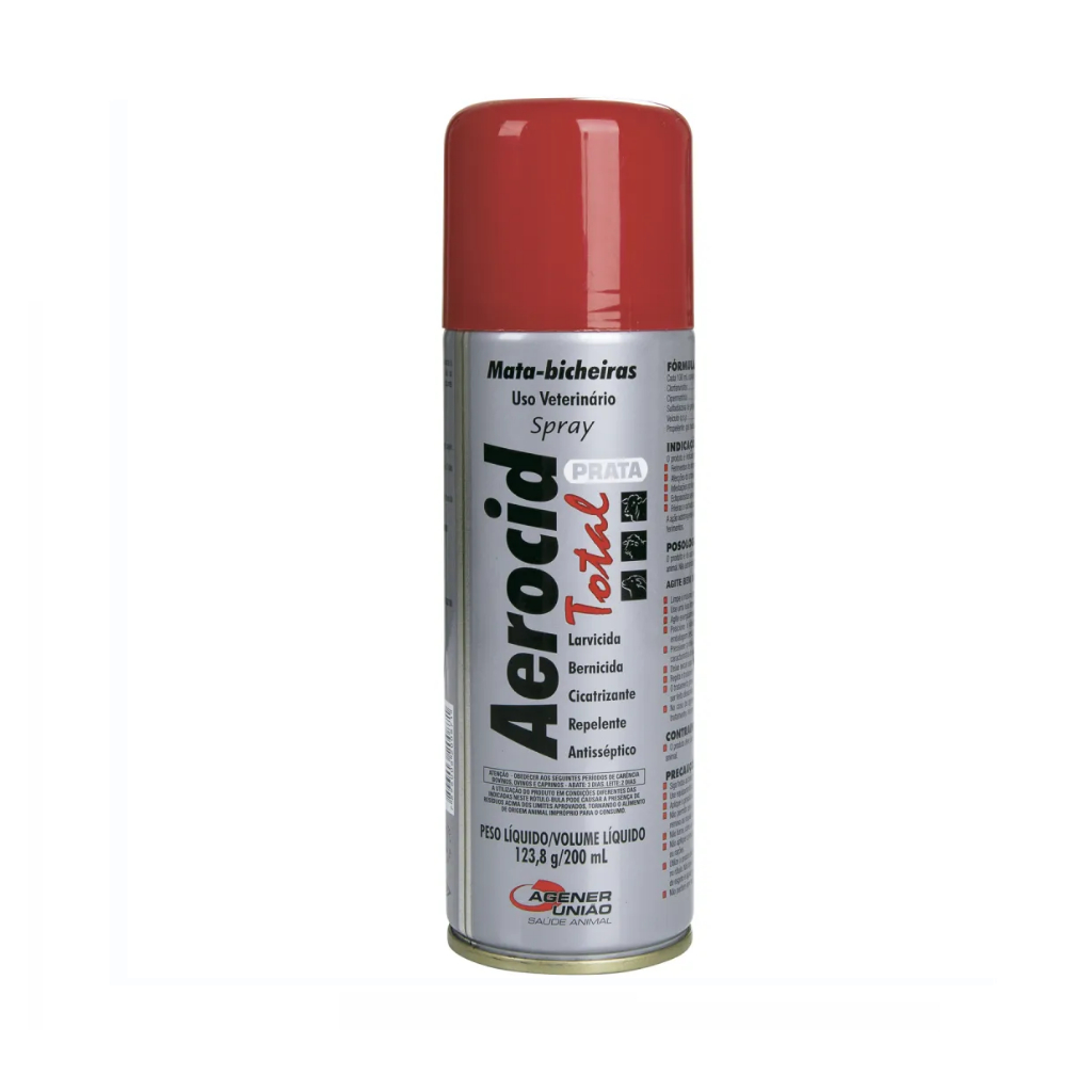 Mata Bicheira Prata Spray Aerocid Total 200ml Agener União | Shopee Brasil