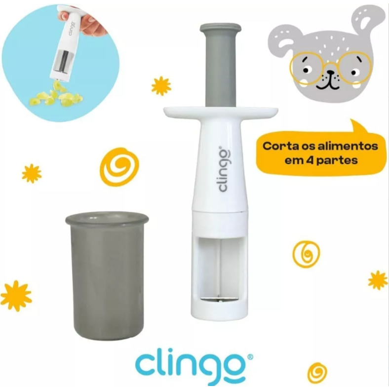 Cortador De Uvas e Tomate Cereja - Alimentação Bebê - Clingo | Shopee ...