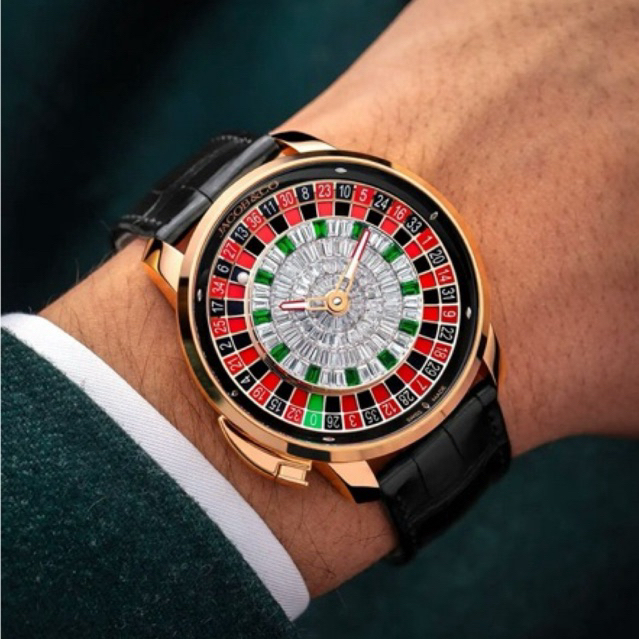 1:1 Relógio Jacob Casino Roleta Relógio De Luxo | Shopee Brasil