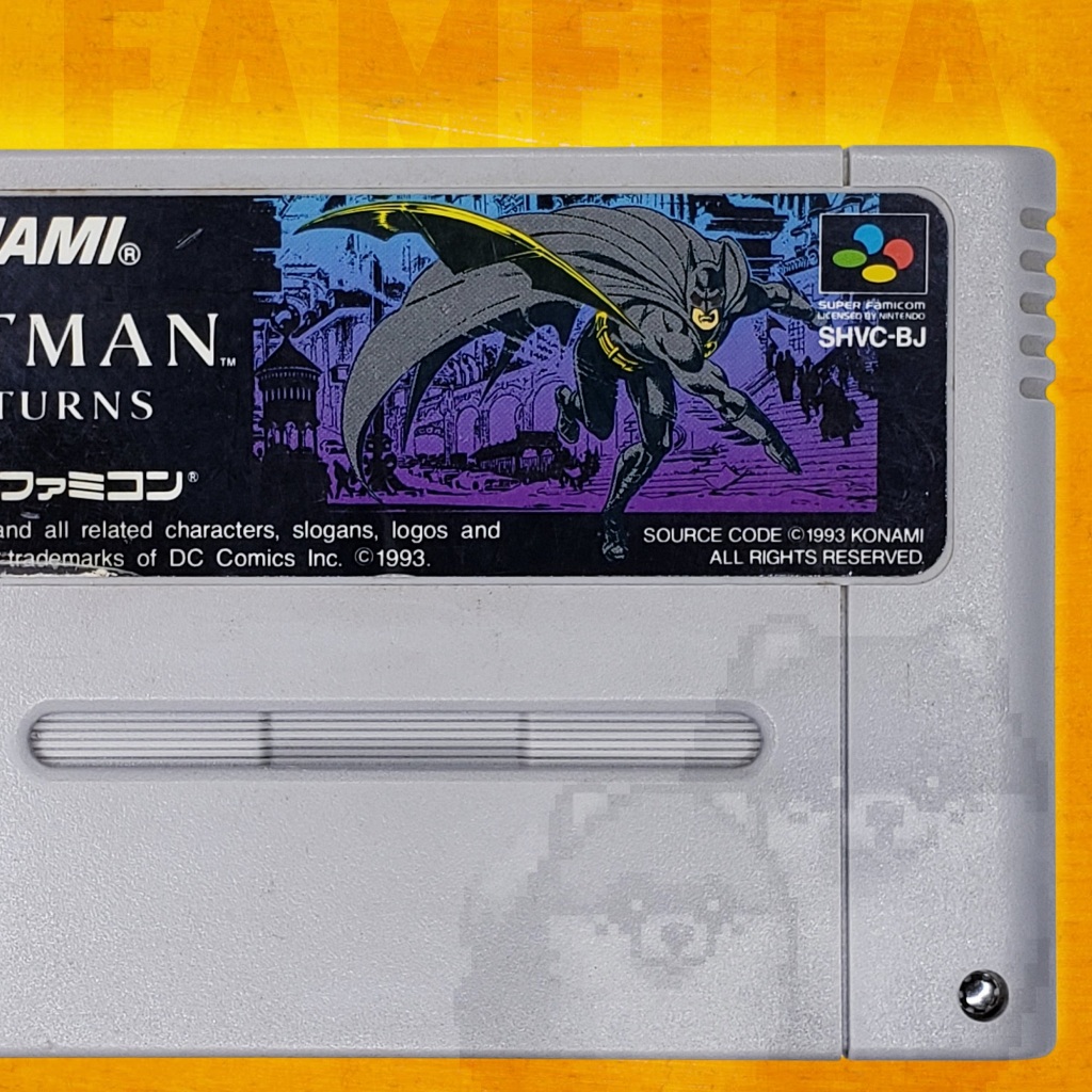 Batman Returns - Cartucho JP Original - Jogo para SNES Fita Super ...