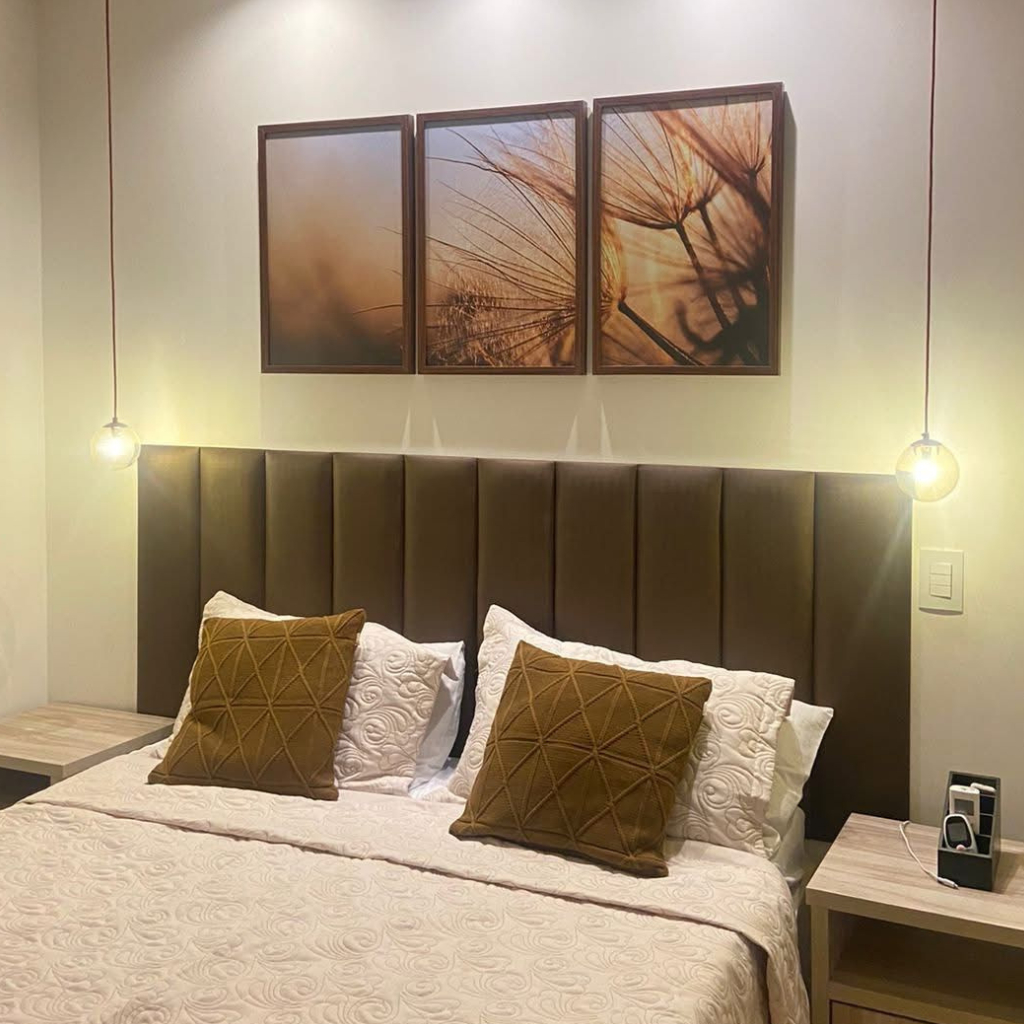 Cabeceira Adesiva Macia para Cama Box – Placas Modulares Retangular ...