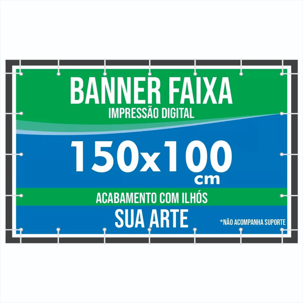 Lona 150x100 Personalizada ACABAMENTO ILHÓS | Shopee Brasil