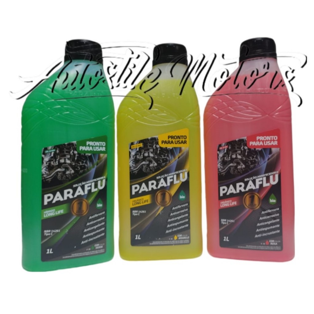 Aditivo Radiador Paraflu 1 Litro Orgânico Long Life Pronto para uso ...