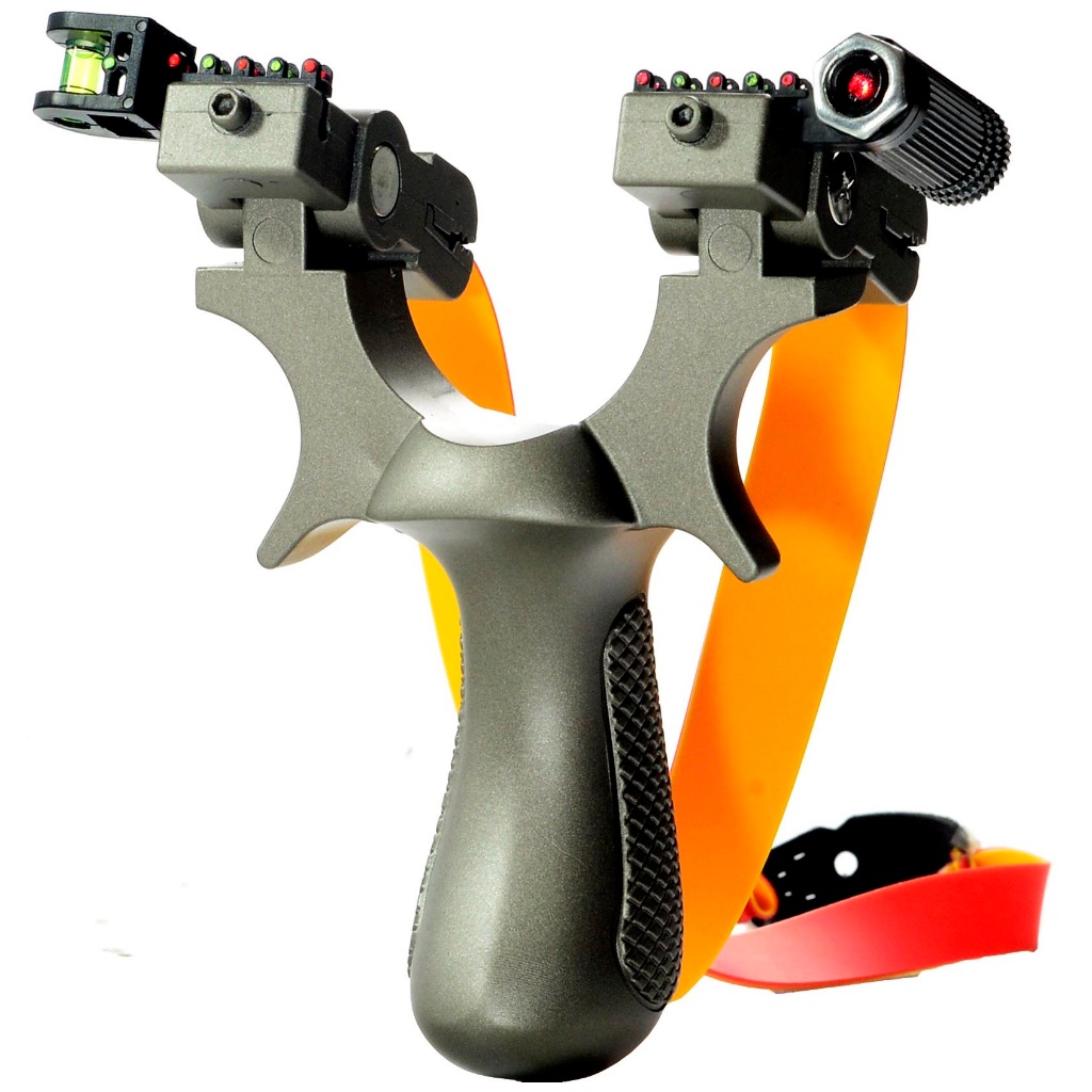 Estilingue Atiradeira Profissional Bodoque M33 GRAY com Mira Laser e ...