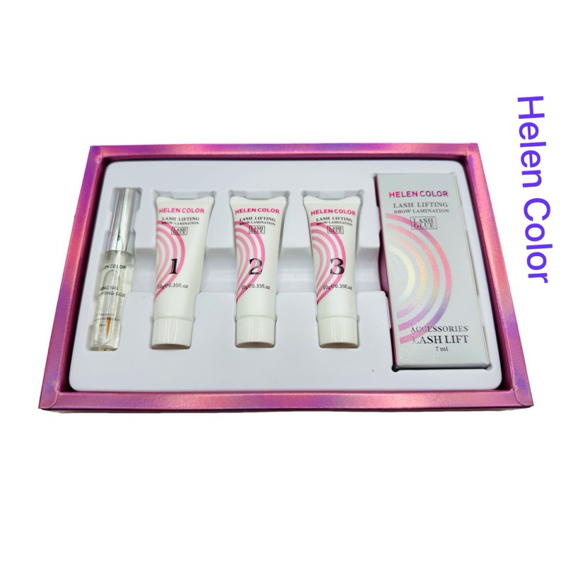LASH LIFTING E BROW LAMINATION 2 IN 1 HELEN COLOR Original | Shopee Brasil
