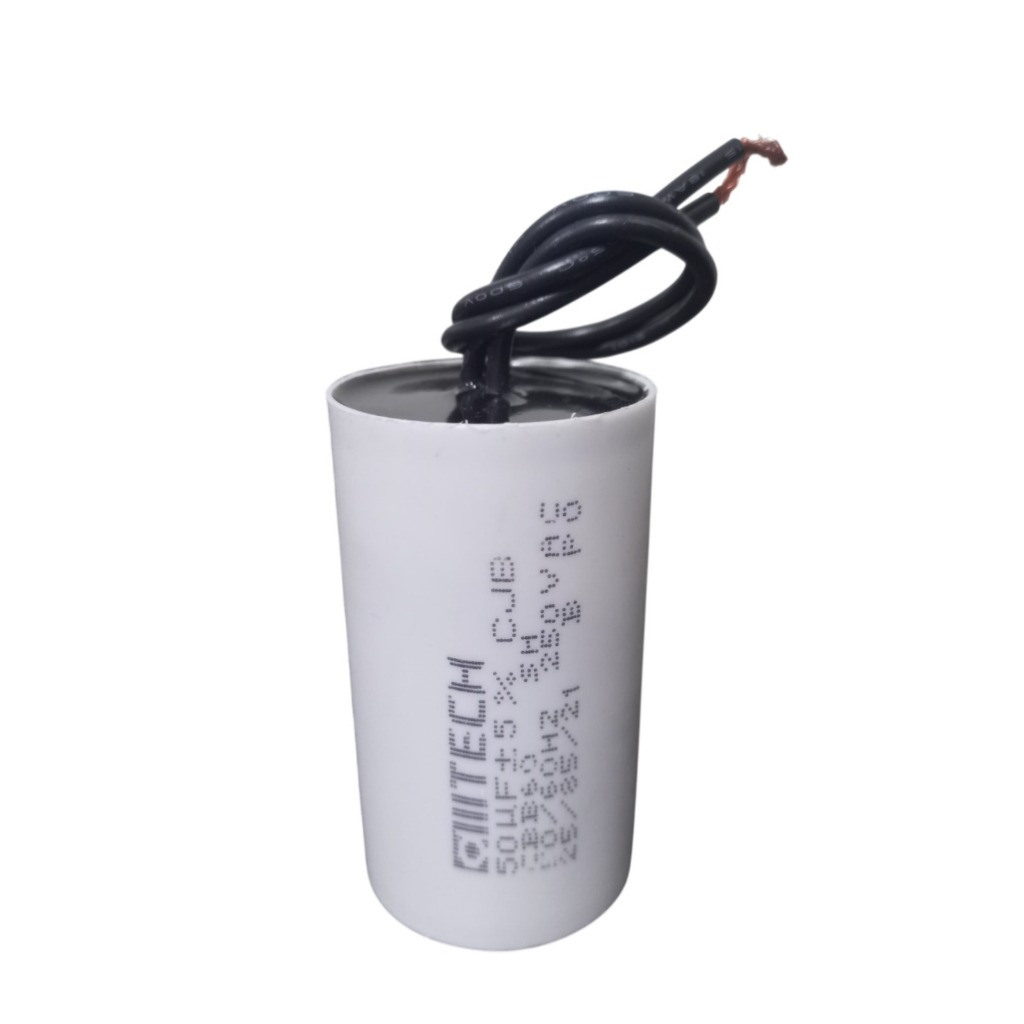 Capacitor 50uf 250vac 2 Fios Para Motor, Portão Eletrônico | Shopee Brasil