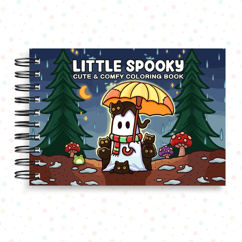 Livro de Colorir Little Spooky 40 Folhas 180 Gramatura Capa Dura ...