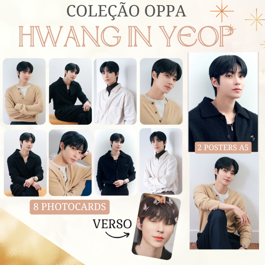 HWANG IN YEOP Kit Oppa: 2 Posters A5 E 8 CARDS / OPPA, TRUE BEAUTY ...