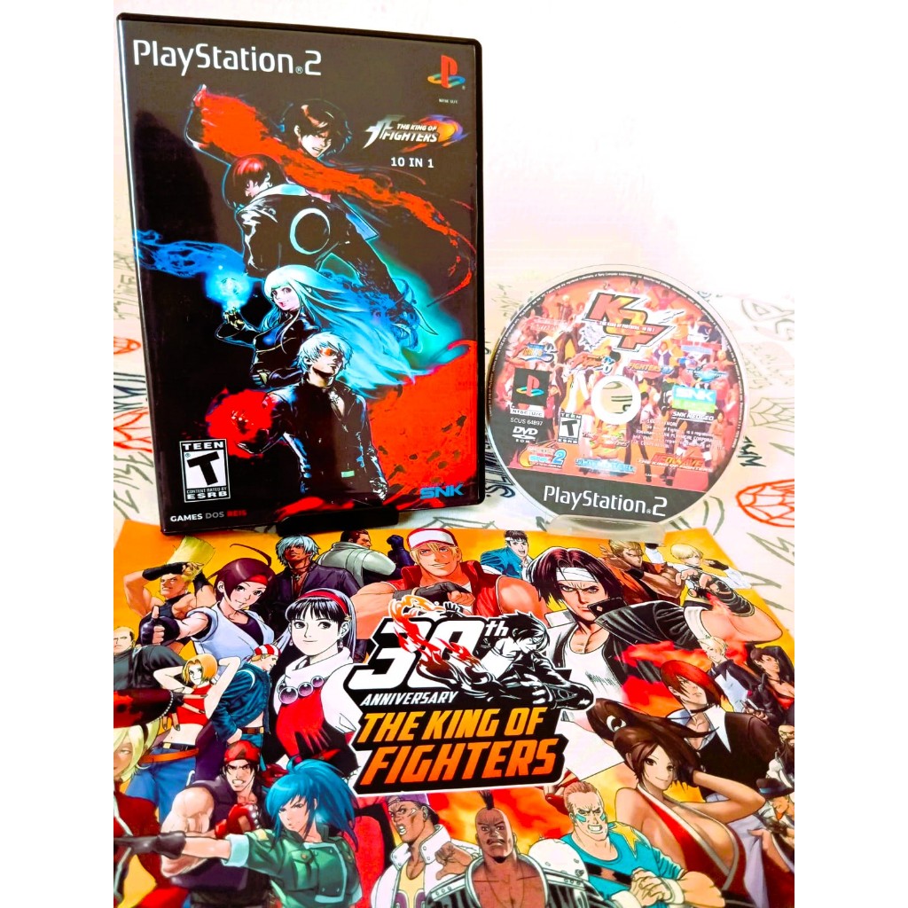 Jogo The King of Fighters 10 em 1 Coletânea para Play 2 Mídia Física ...