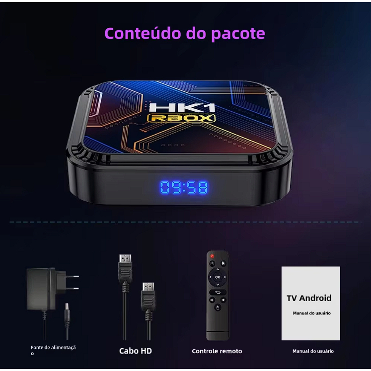 Box tv 8k HDR trasnpeed Android Ultra Hd Conversor Smartv | Shopee Brasil