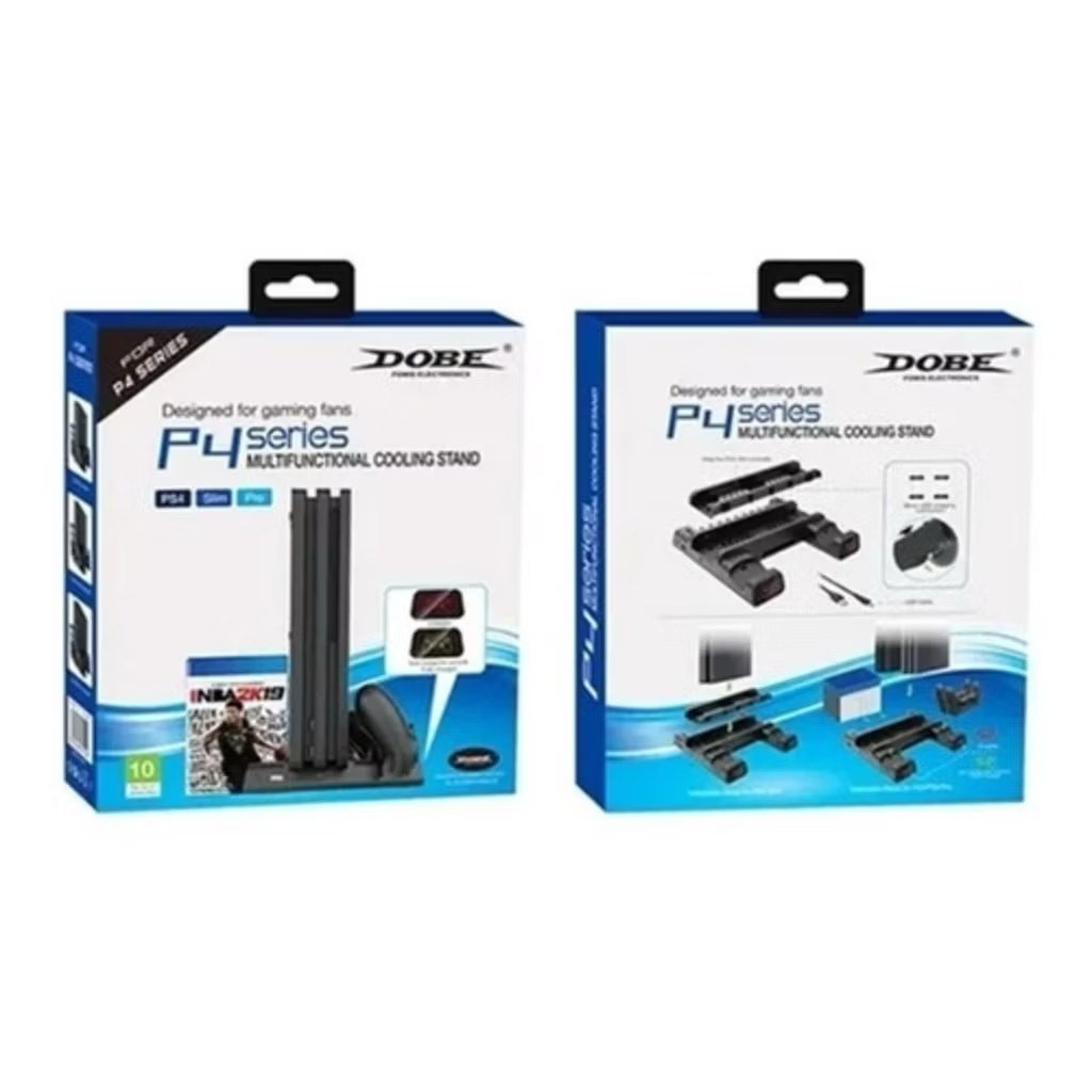 Cooler Base compativel Ps4 Slim Ps4 Pro Ps4 Carregadora De 2 Controles ...
