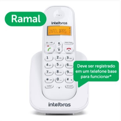 TELEFONE SEM FIO TS 3111 RAMAL BRANCO | Shopee Brasil