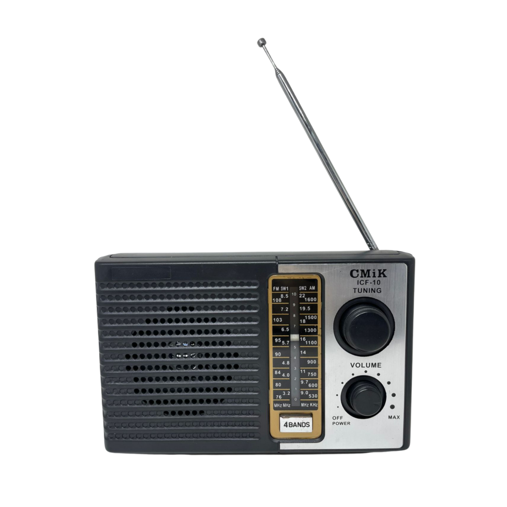 Rádio Analógico Retrô Vintage Portátil AM/FM Bivolt Antigo CMIK ICF-10 ...