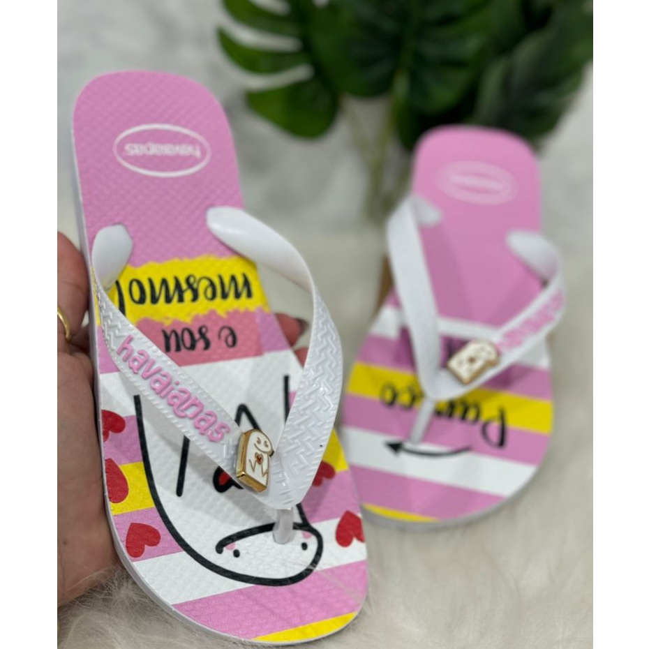 Chinelo Meme Bento Com Pijentinho Havaianas | Shopee Brasil