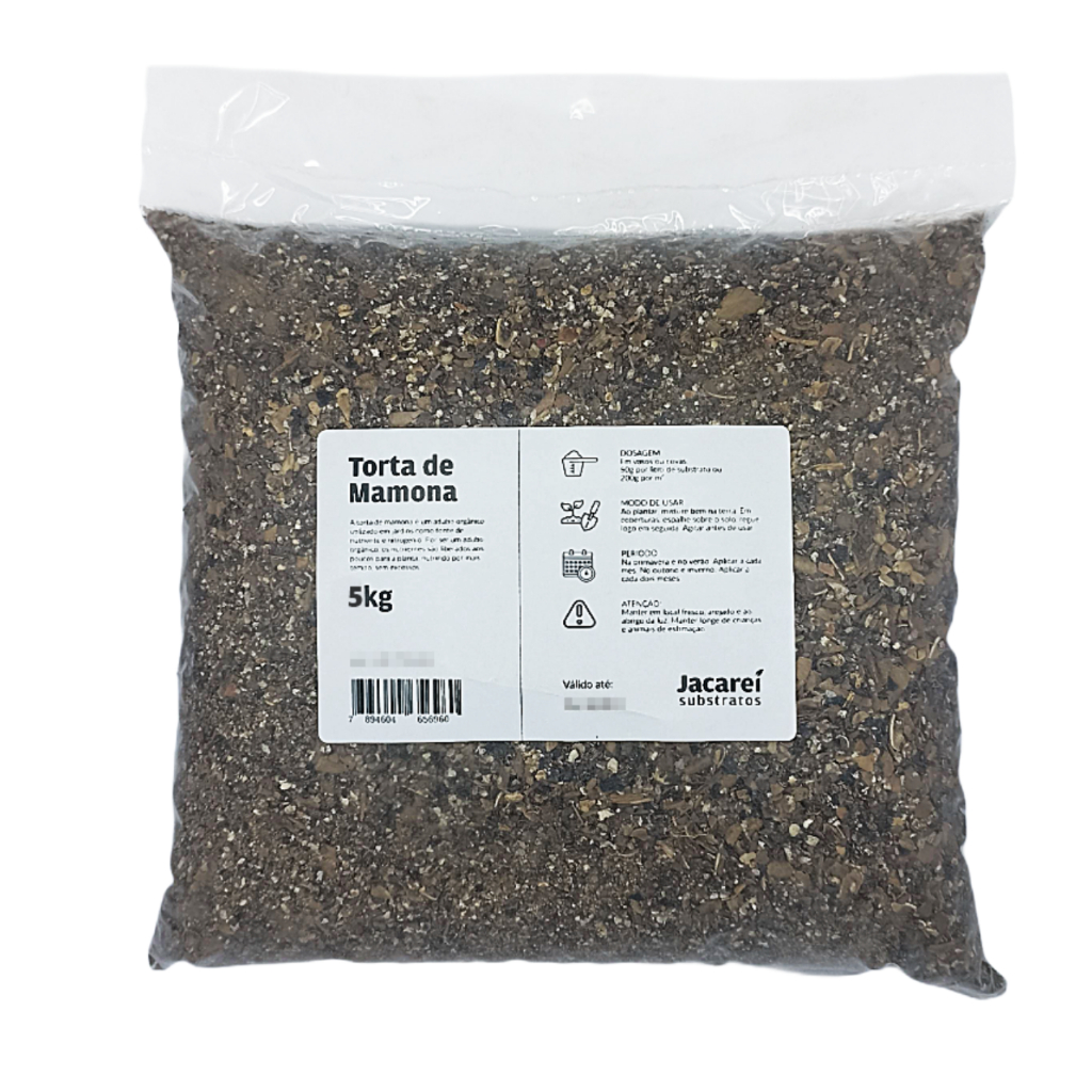 Torta De Mamona Fertilizante Adubo Plantas 5kg - Desconto no Preço
