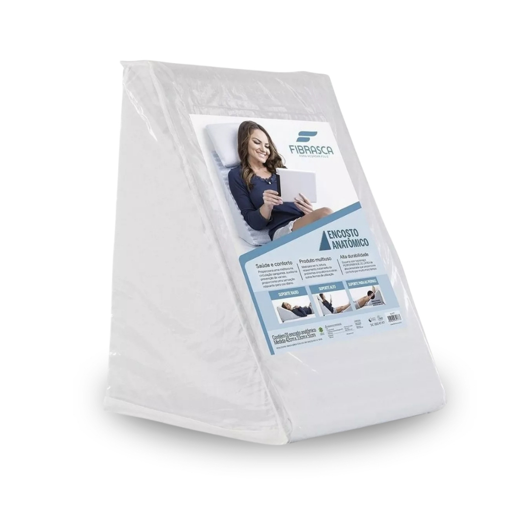 Travesseiro Triangular Encosto Adulto Antômico Repouso Leitura Capa ...