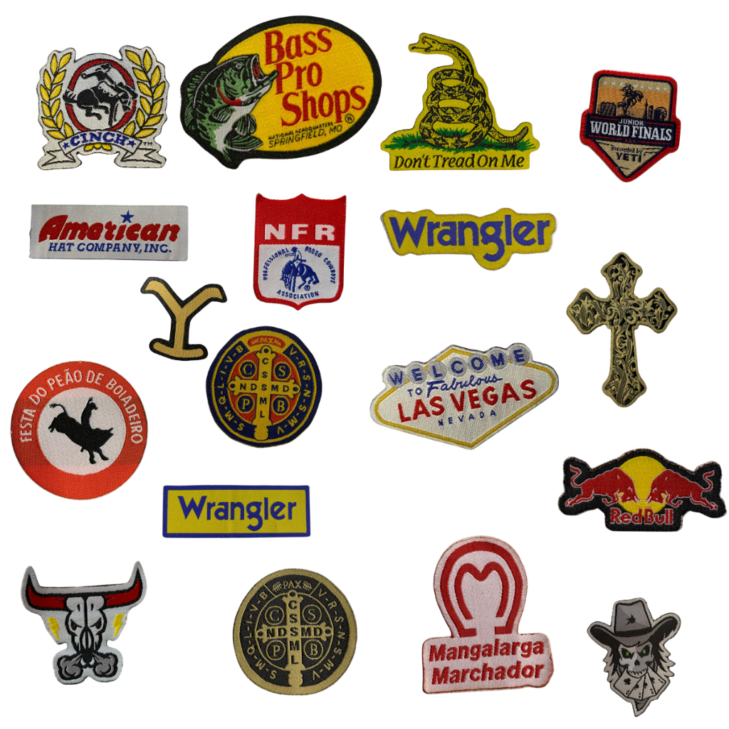 Patches Adesivos Personalizado Bordados Country Para Chapéu | Shopee Brasil