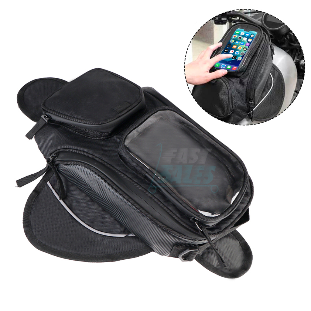 Bolsa Bag Moto Saco Alforge Imã Alças Fortes Mala Universal De Tanque ...