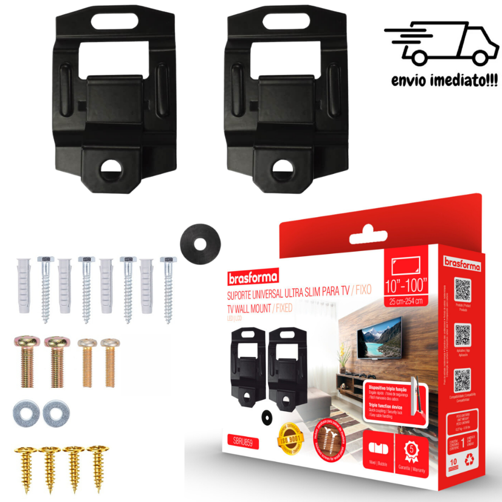 Suporte Para Tv Universal Led Lcd 28 32 39 40 42 43 50 55 60 65 71 100 ...